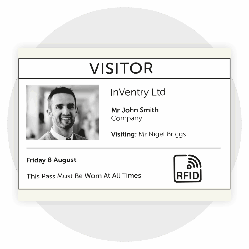 RFID Label Rolls | Temporary RFID Access Badge | InVentry